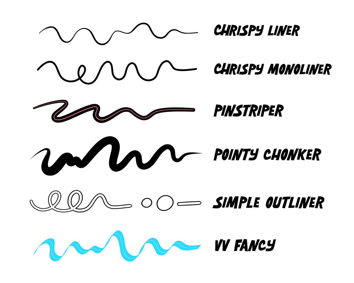 Chrispy Vector Brush Presets for Adobe Fresco by Chris Piascik ...